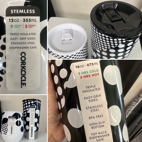 Corkcicle | Dining | Corkcicle Set Of Tumbler And Travel Wine Stemless ...